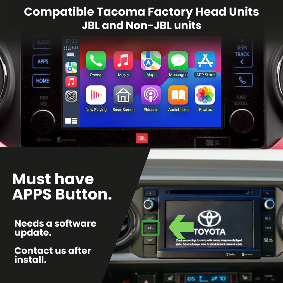 Toyota Tacoma Head Unit Decoder CarPlay/AndroidAuto (2014-2019) – CrSntech