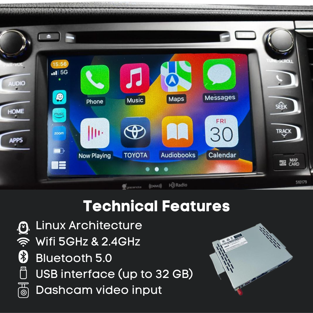 Toyota Highlander Head Unit Decoder CarPlay/AndroidAuto (2014-2019) - – CarSyncTech